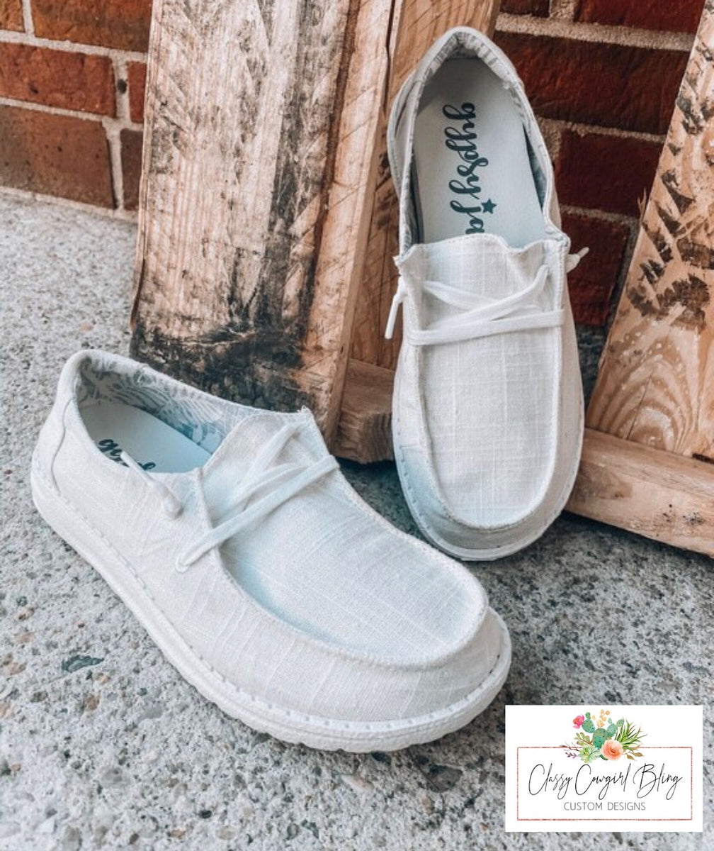 Light Grey Holly Boat Shoe – Classy Cowgirl Bling LLC